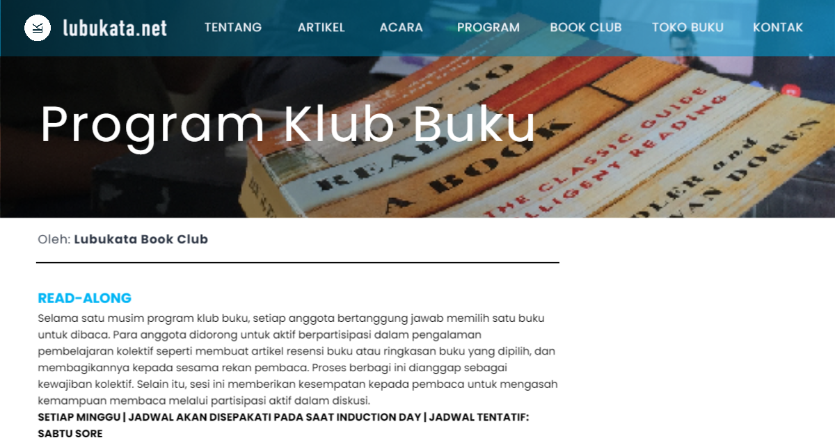 program book club